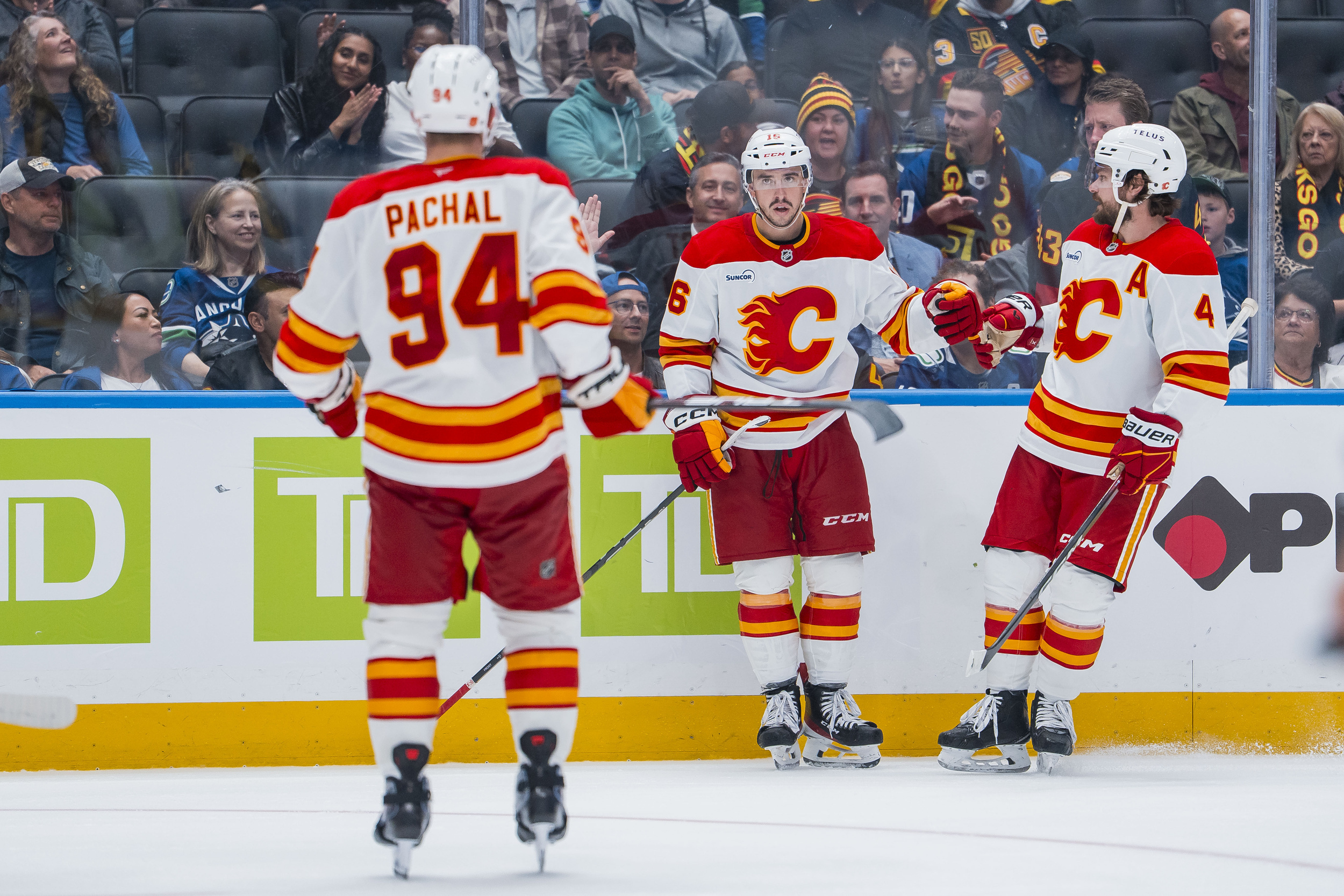 The Flames unveiled new defensive pairings at Monday’s practice