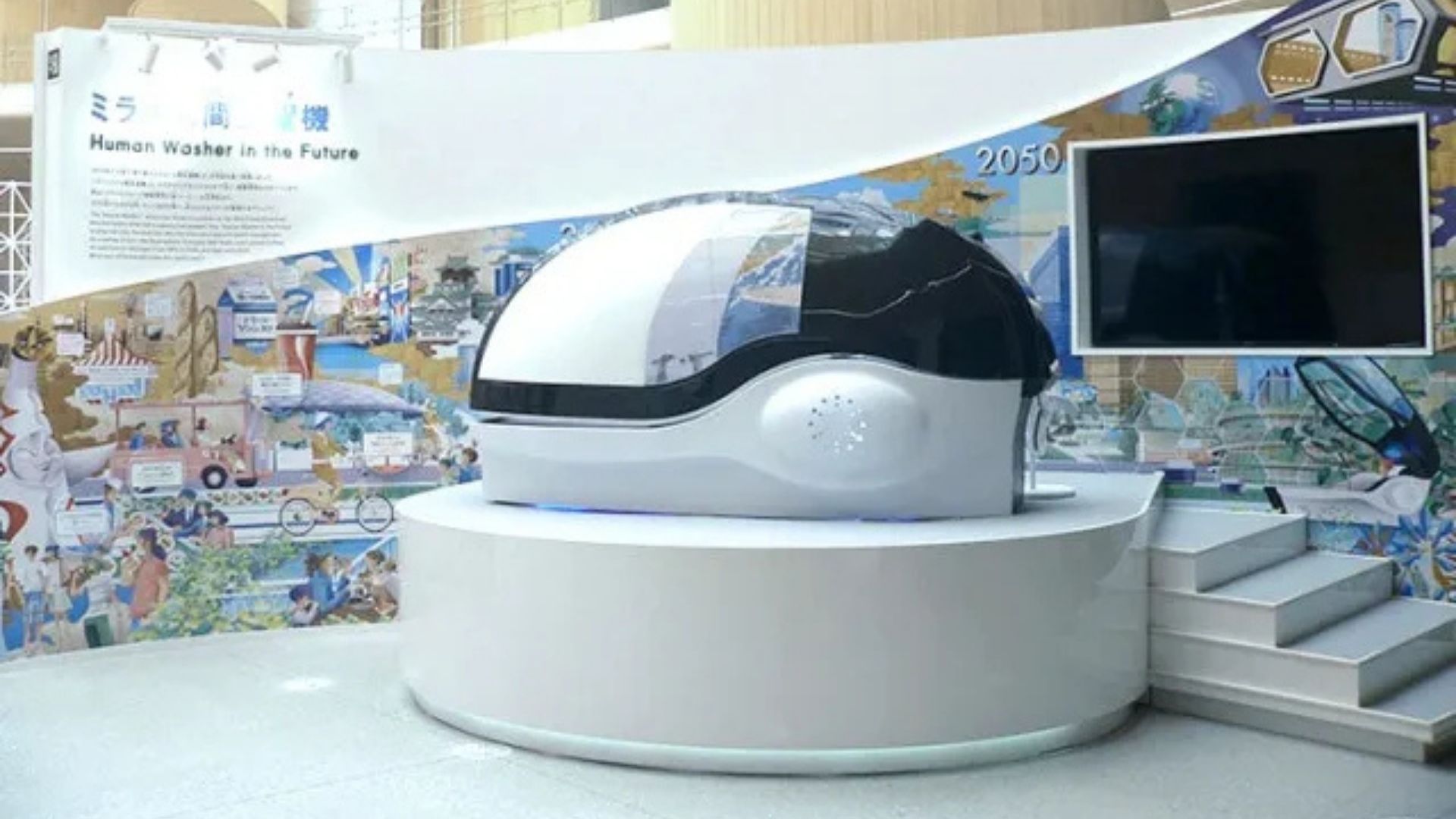 Japan’s human washing machine turns everyday shower into a full-body spa