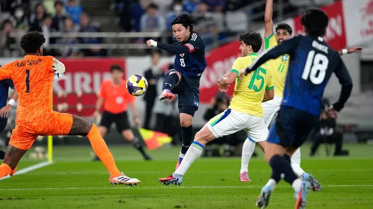 Japan vs. Brazil live score: International friendly highlights, stats ...