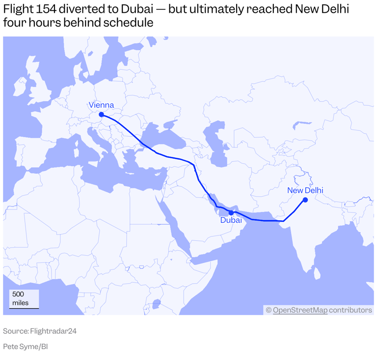 An Air India Boeing 787 diverted to Dubai after its autopilot malfunctioned