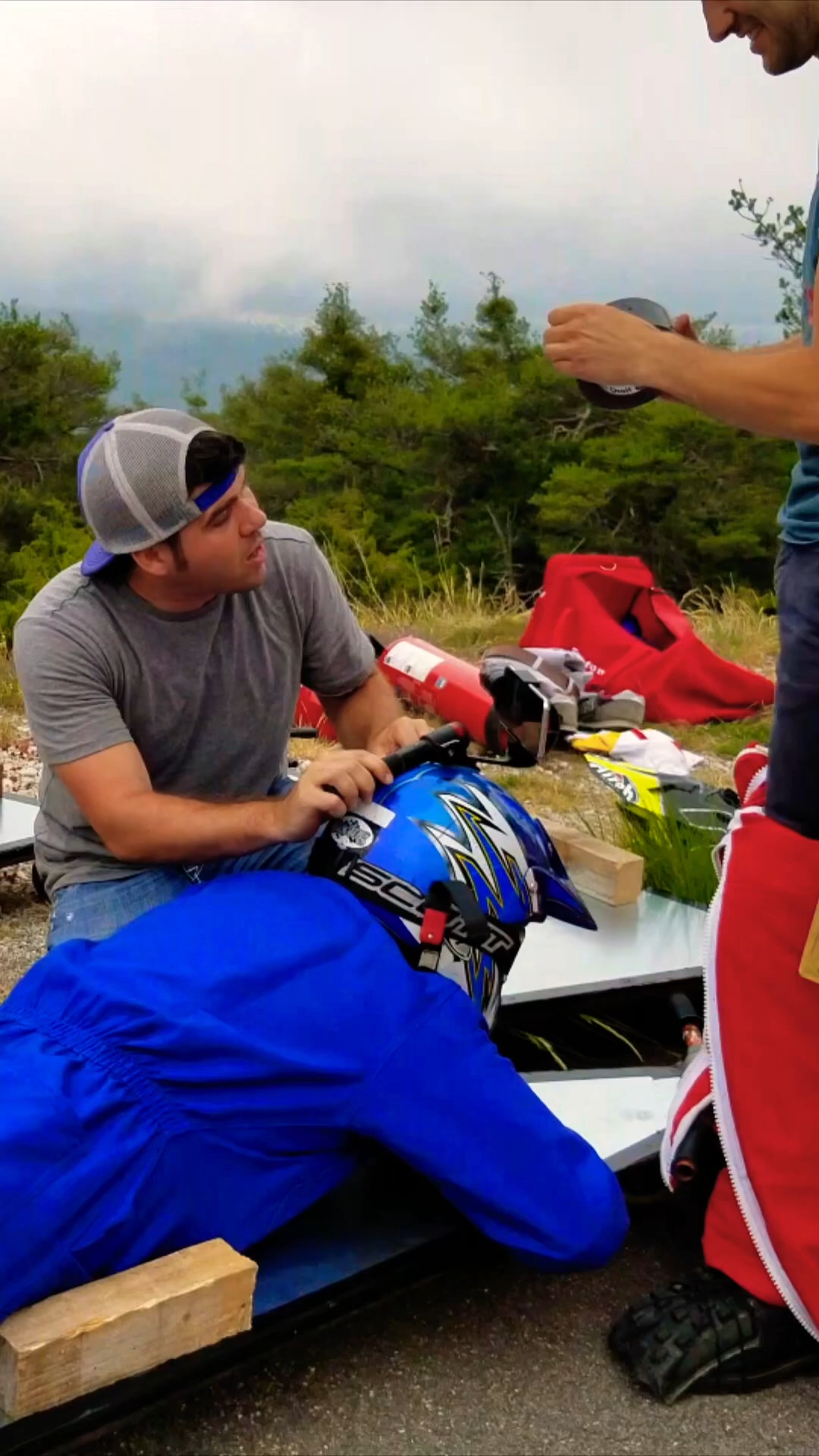 Duct Tape Helmet Stabilizer