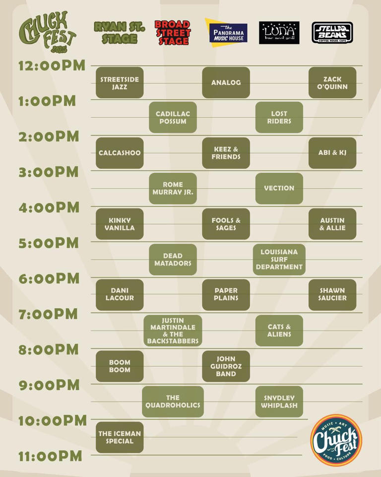 Chuck Fest returns to downtown Lake Charles on Saturday