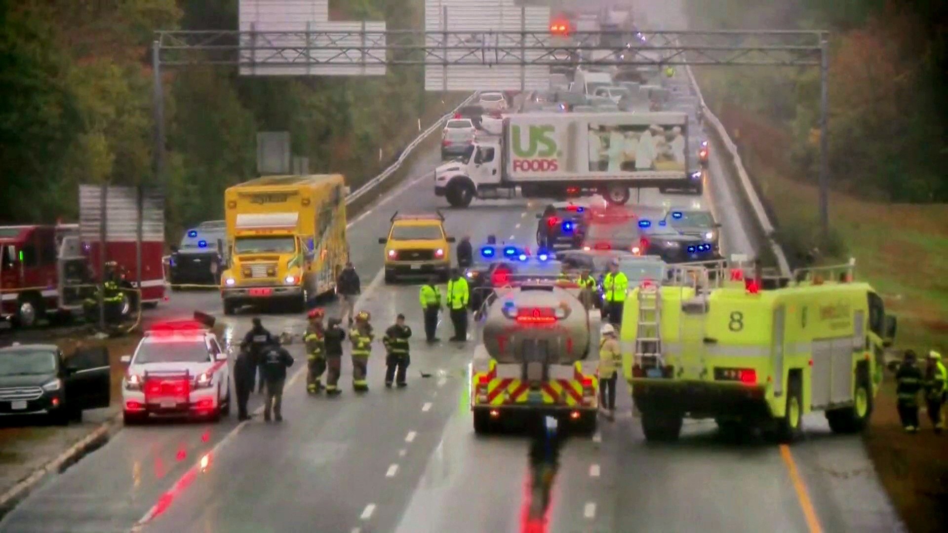 Small Plane Crashes on Massachusetts Highway at Rush Hour