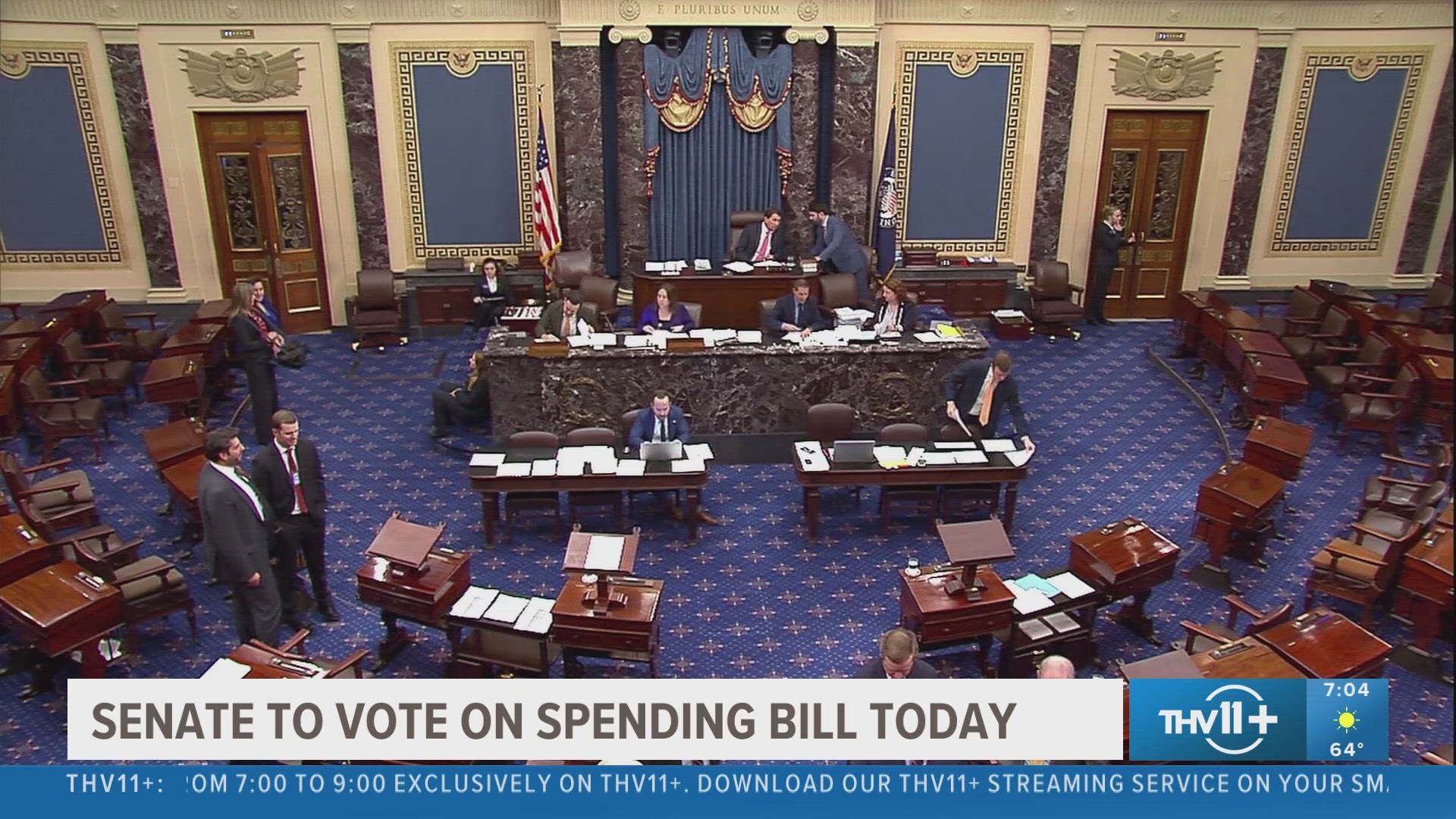 Senate to vote on spending bill