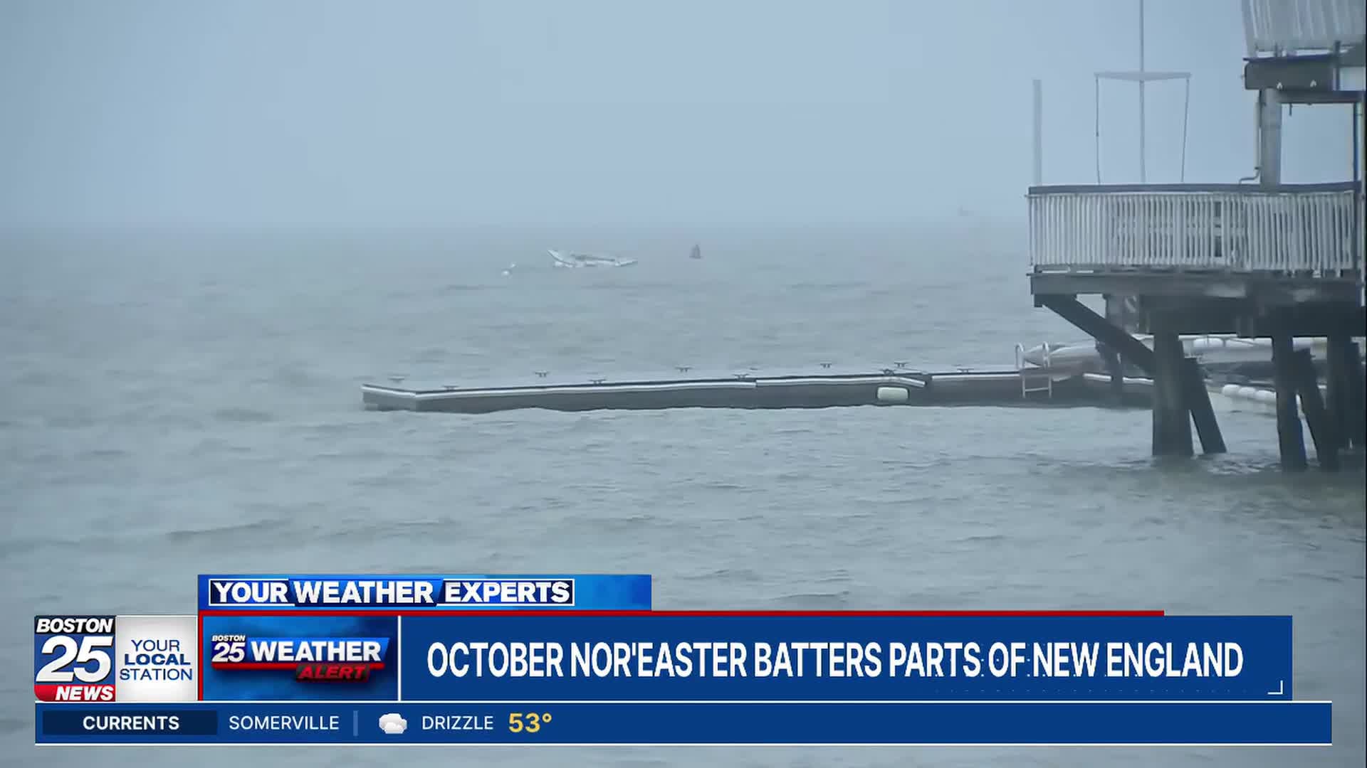 October nor’easter leaves damage and power outages across the South Shore