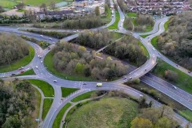 Motorists forced to divert in a loop up and down A45 to get around four ...