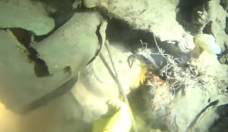 Diver discovers wreck of steamship which sank in 1869
