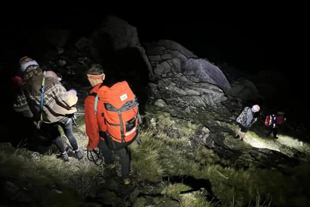 'Very apologetic' couple roped off fells in the dark by mountain rescue