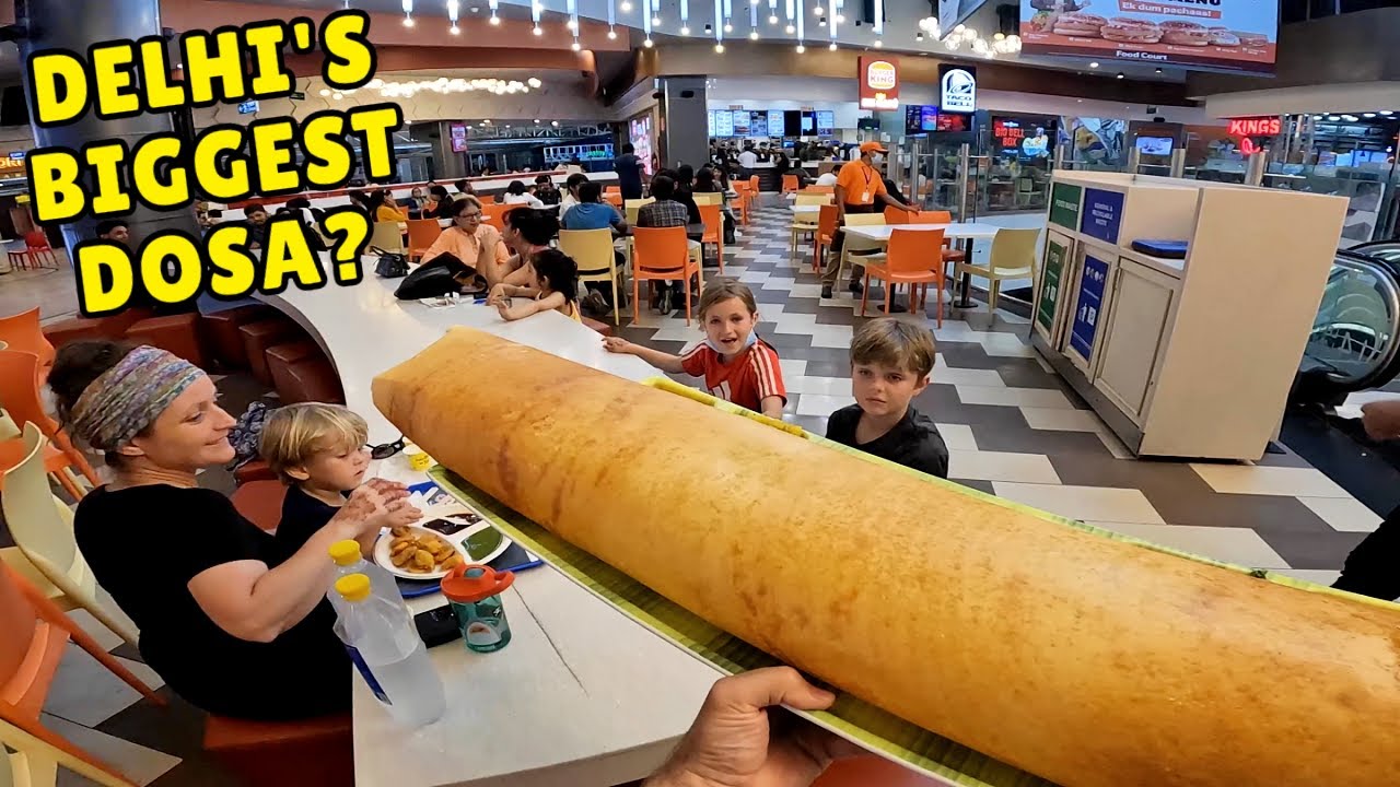 Modern Indian mall 🇮🇳 | Foreigner tries Indian food | DLF mall in Delhi ...