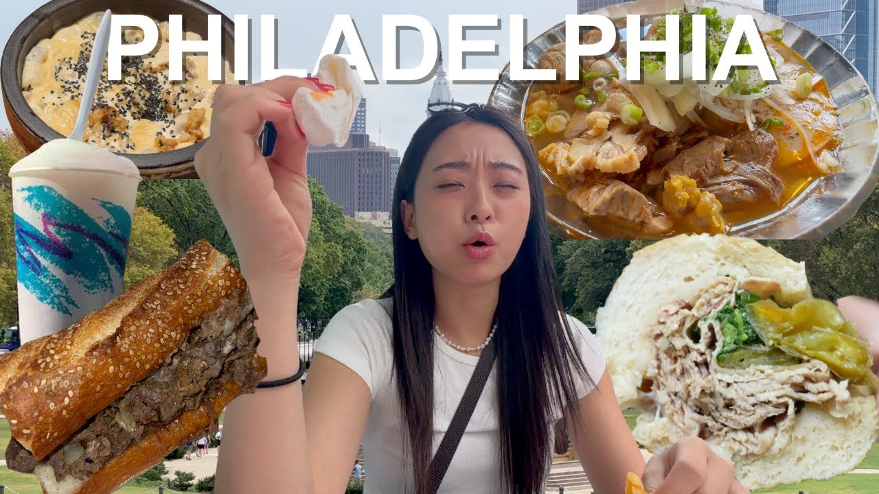 Everything I ate in Philly: cheese steak, water ice, cannolis, roast ...