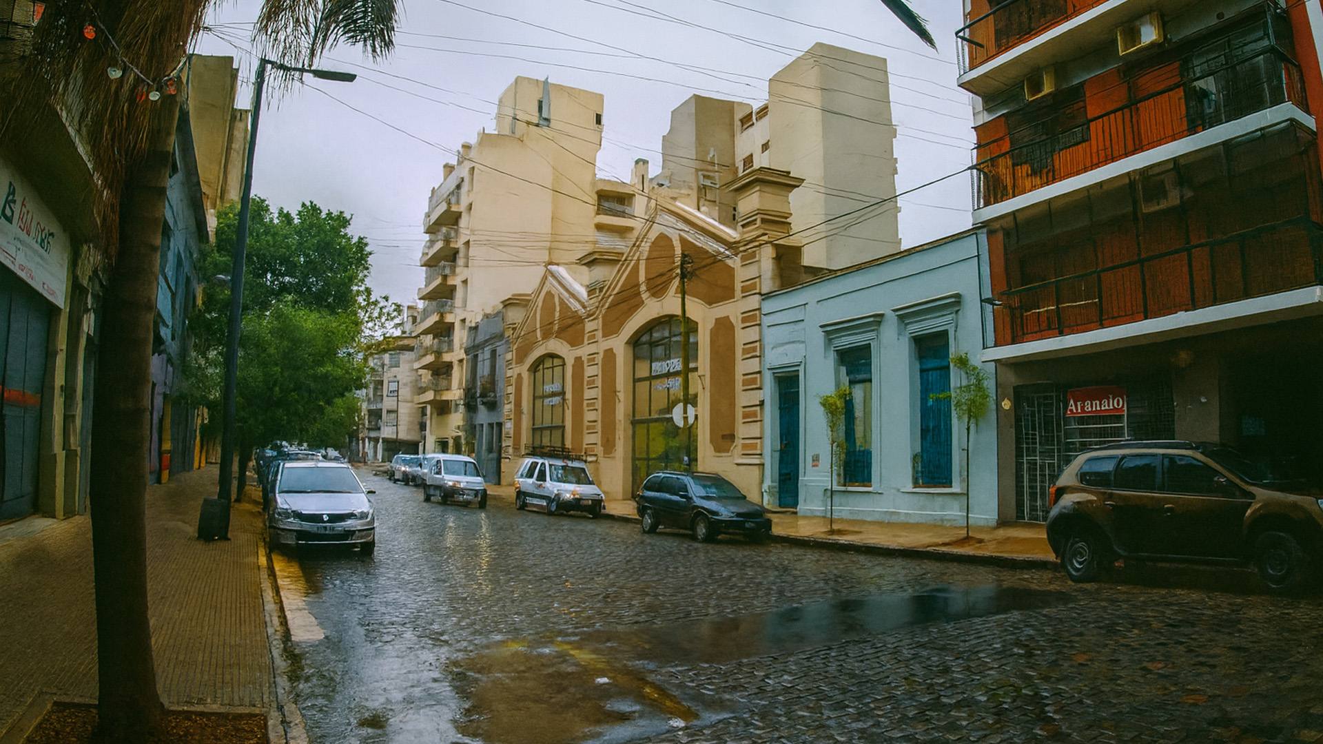 Walking in Buenos Aires – ASMR Rain Walk Through Barrio Abasto (4K)