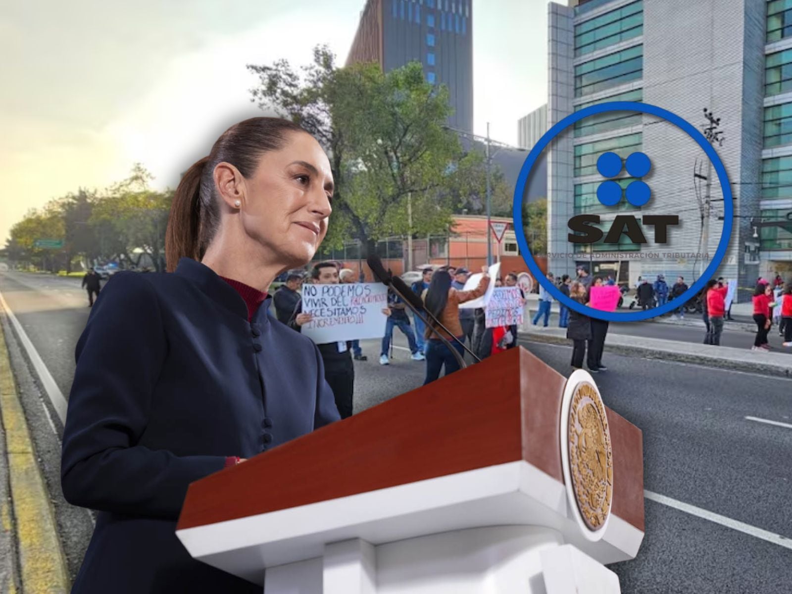 Paro nacional del SAT no será un “problema grave”, asegura Sheinbaum ...