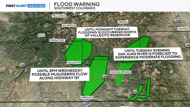 Rushing water, flooding leads to evacuations in southwestern Colorado ...