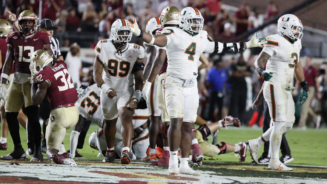 The Miami Hurricanes' Rueben Bain Jr. hears the praise. How he's ...