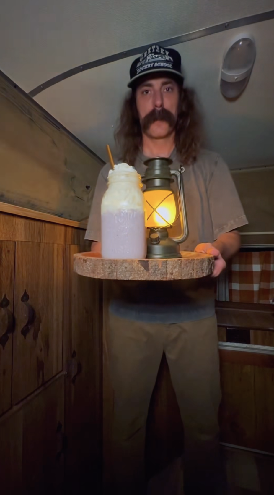 ASMR: Old Time Hawkey Makes a Blueberry Dunker Milkshake