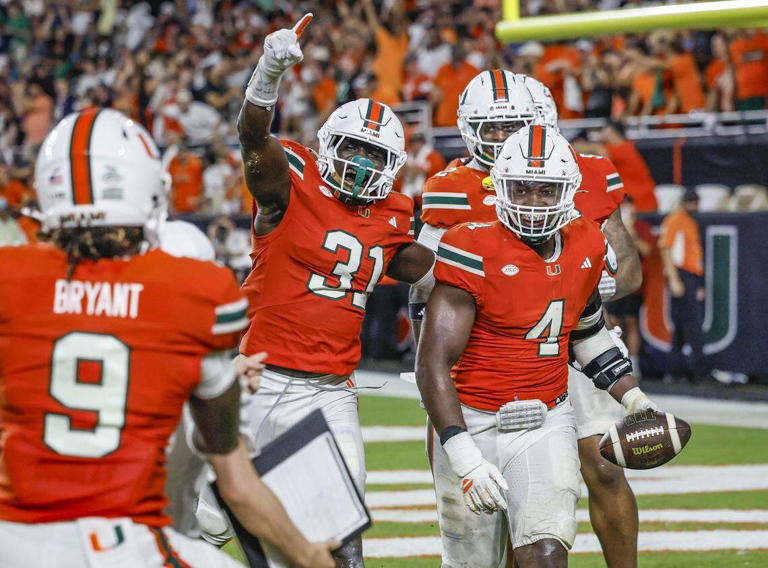 The Miami Hurricanes' Rueben Bain Jr. hears the praise. How he's ...