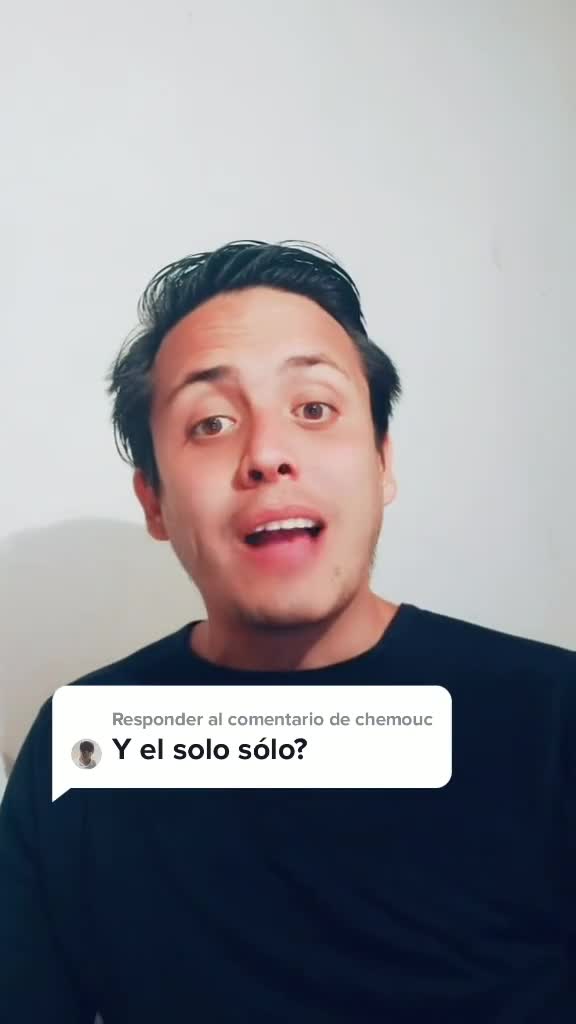 Responder a @chemouc | Solo nunca lleva tilde | #ortografía #gramátic