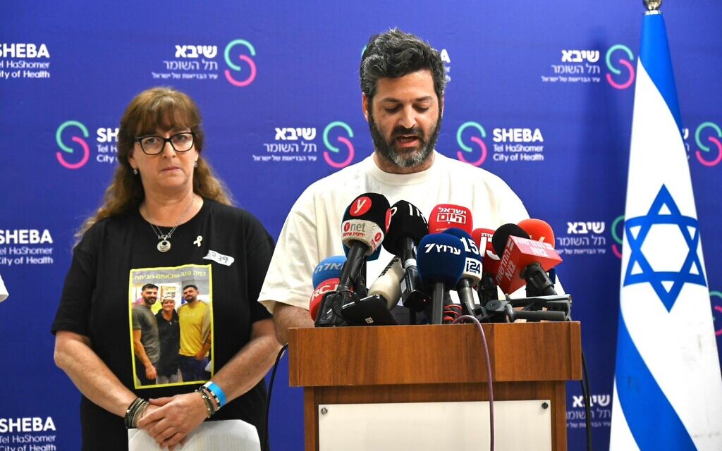 Relatives of freed hostages Gali and Ziv Berman: ‘We’re breathing clear ...