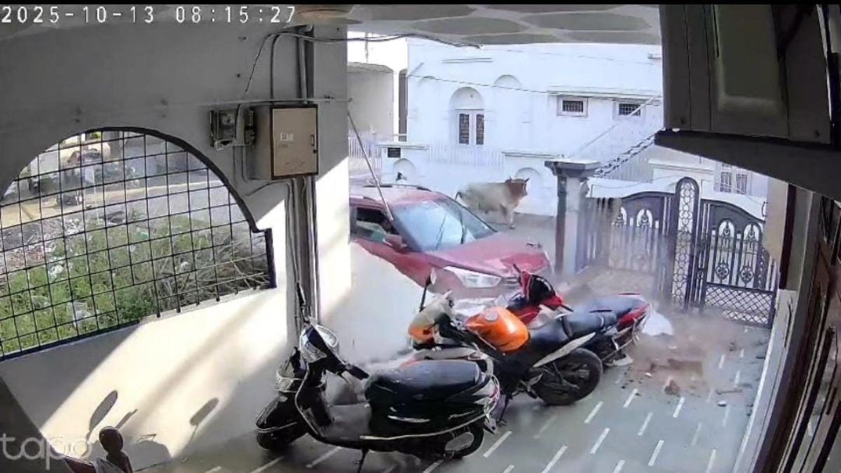 Viral video shows teen recklessly ramming car into house, breaking wall