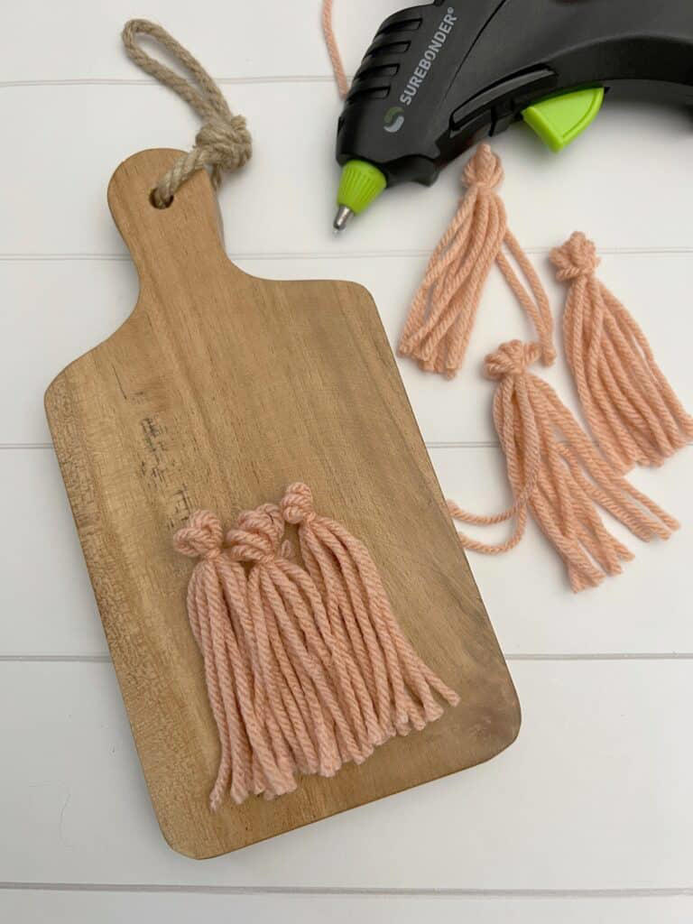 DIY Christmas Tree Tassel Ornaments Craft