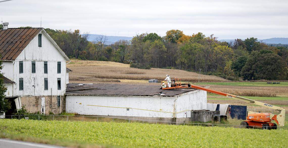 Penn State begins removing historic Kepler Barn in Centre County
