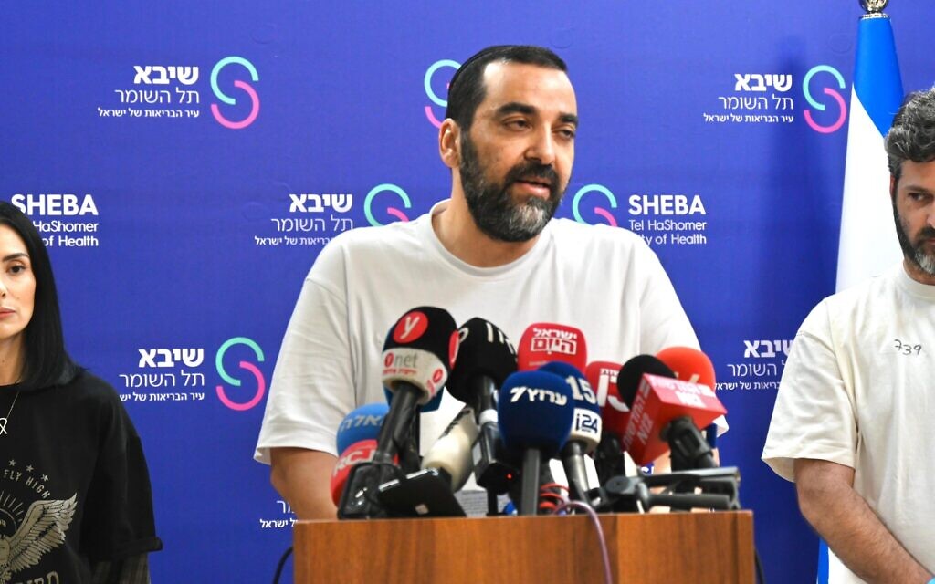 Father of freed hostage Yosef Chaim Ohana thanks IDF ‘angels in green ...