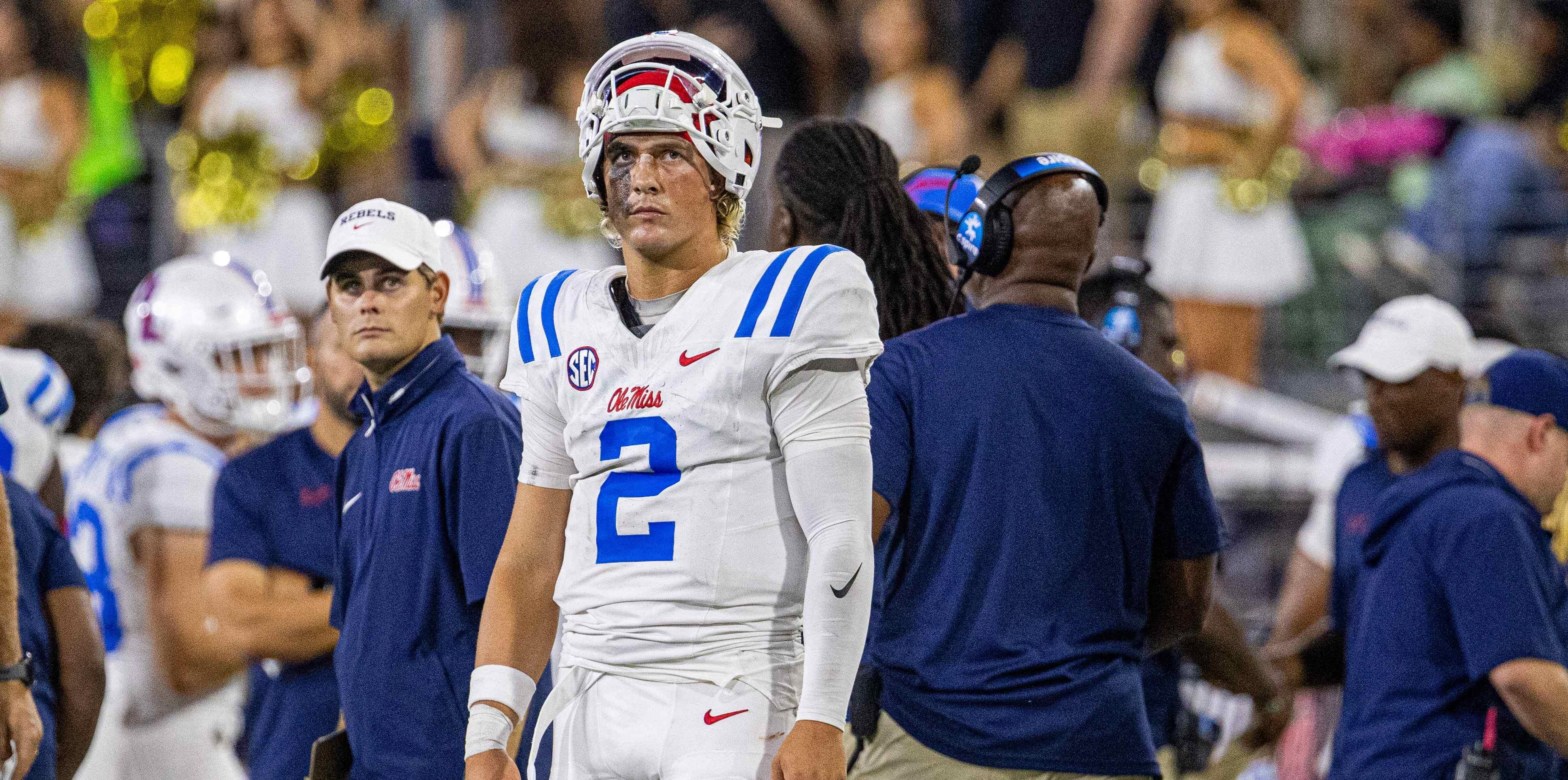 The Wholesome Reason Jaxson Dart Wears Eye Black on One Side