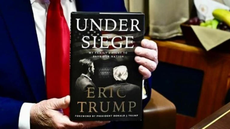 Donald Trump says son Eric's new book 'Under Siege' is ‘breaking ...