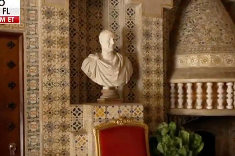 Trump's 'tacky' Mar-A-Lago decor exposed including an assassination statue