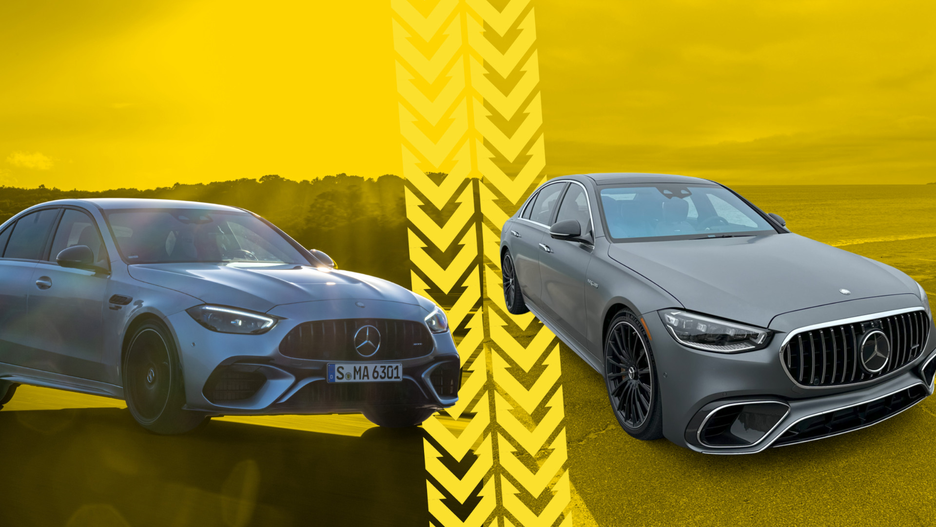 AMG C63 S E vs AMG S63 E, lutador de rua vs potência de luxo