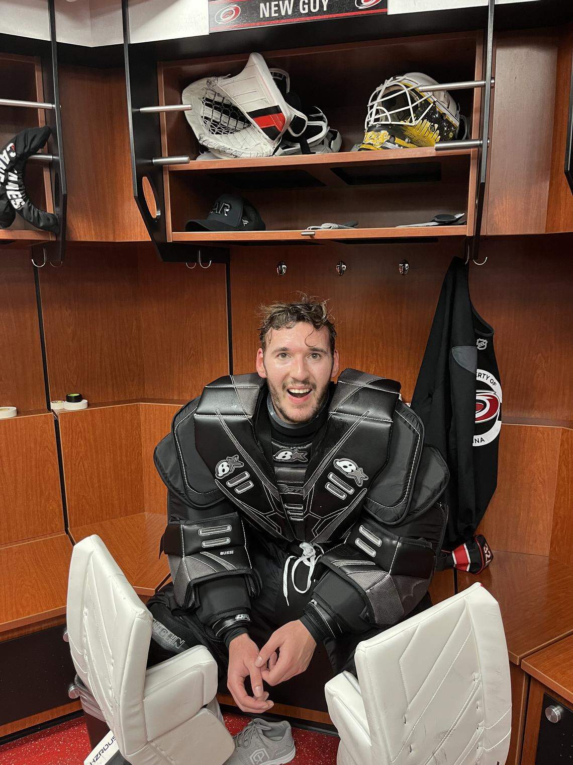 How Carolina Hurricanes goalie Brandon Bussi's life changed with one ...