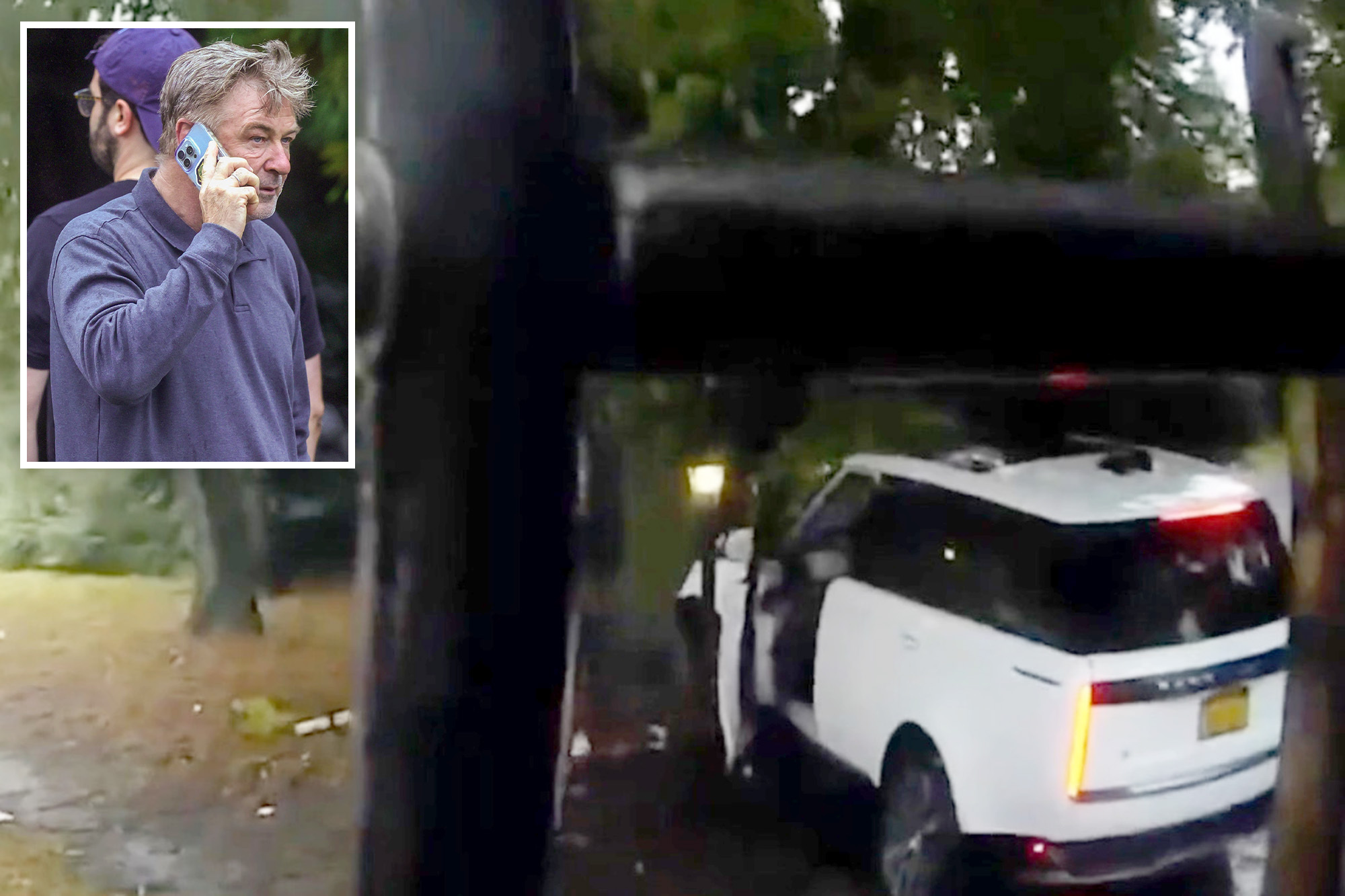 Dramatic video shows moment Alec Baldwin rams head-on into tree in Hamptons car crash