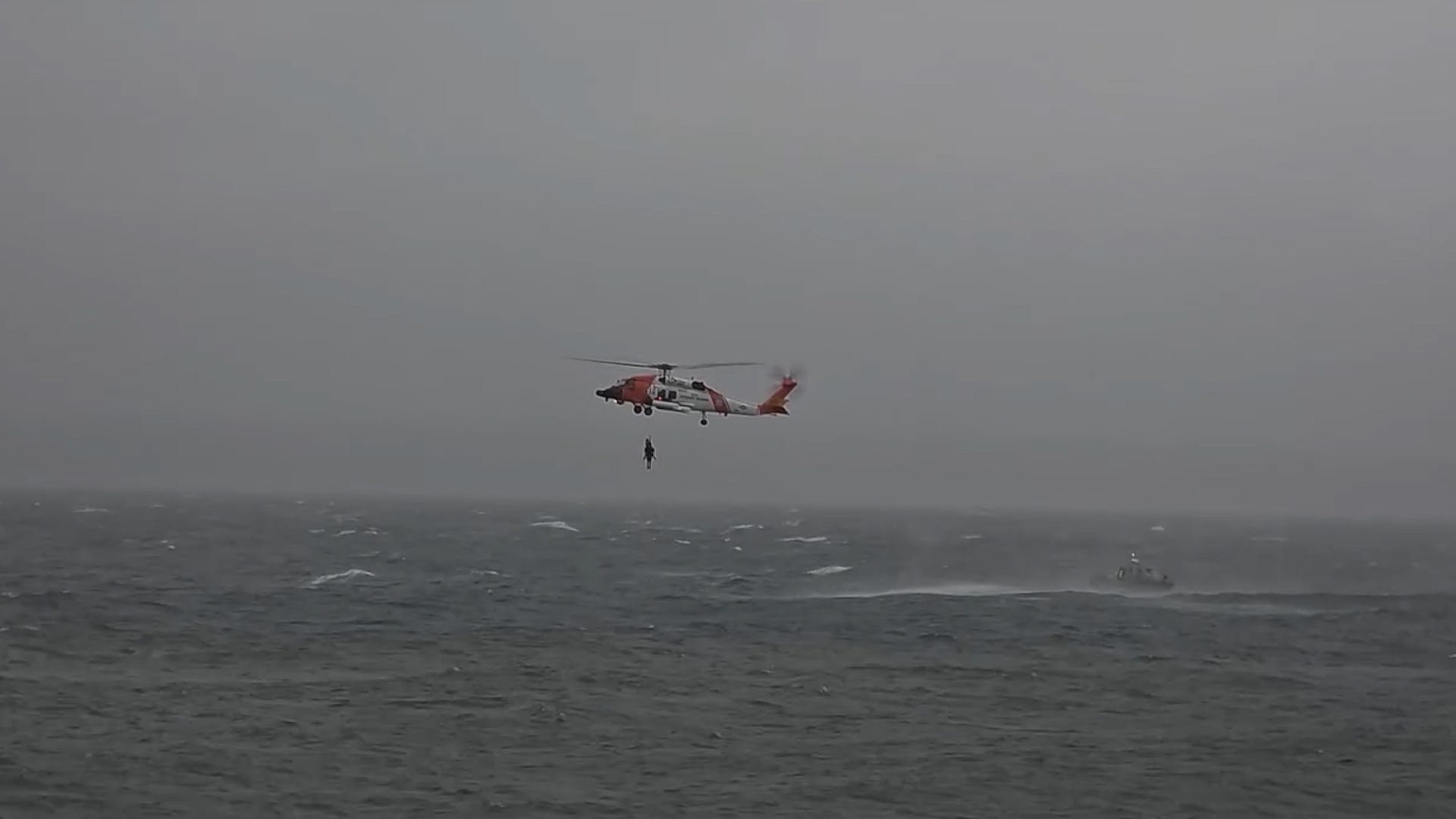 Video shows Coast Guard rescuing man off Massachusetts coast during nor ...