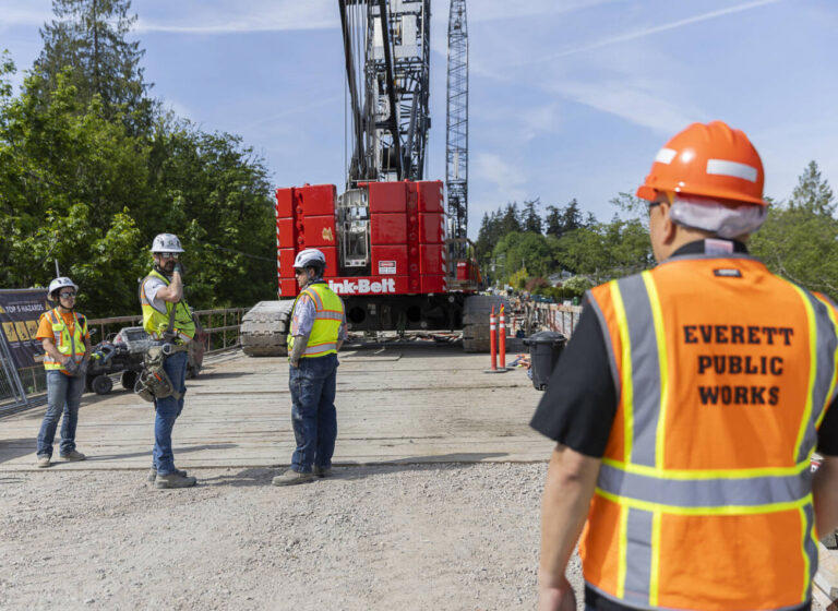 Edgewater Bridge construction may impact parking on Everett street