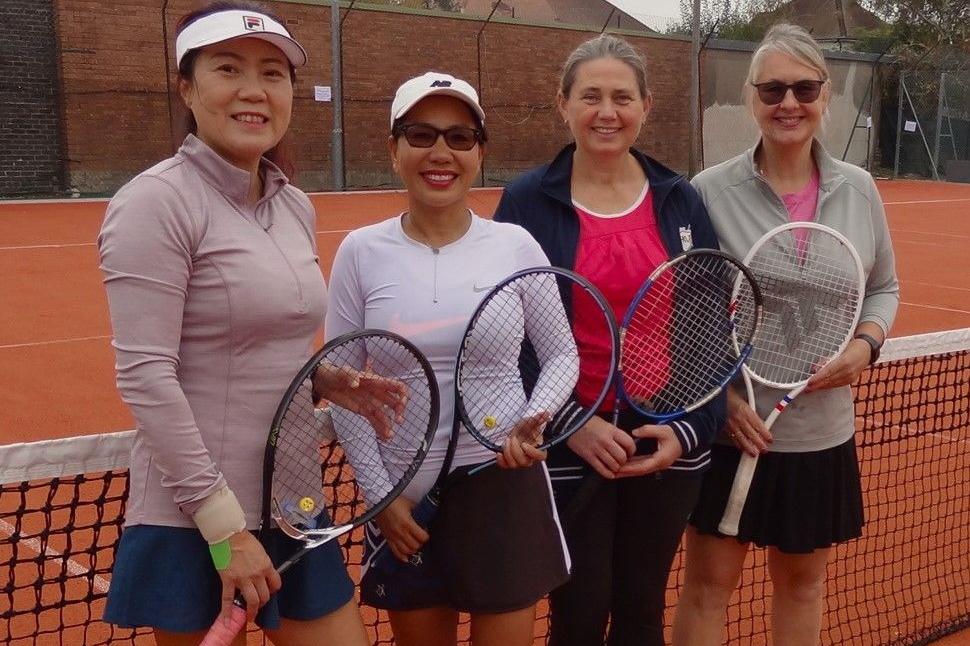 Hailsham tennis teams in action on home ground