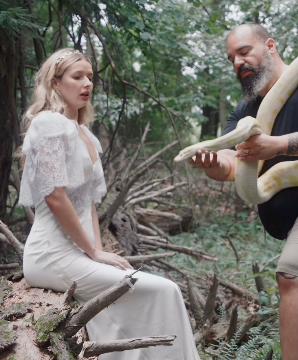 Apple Martin poses with a python in new campaign for Self-Portrait