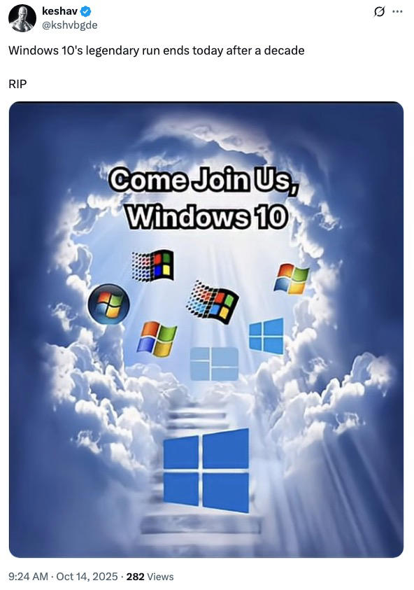 Closing Windows: Microsoft users eulogize iconic Windows 10 operating ...