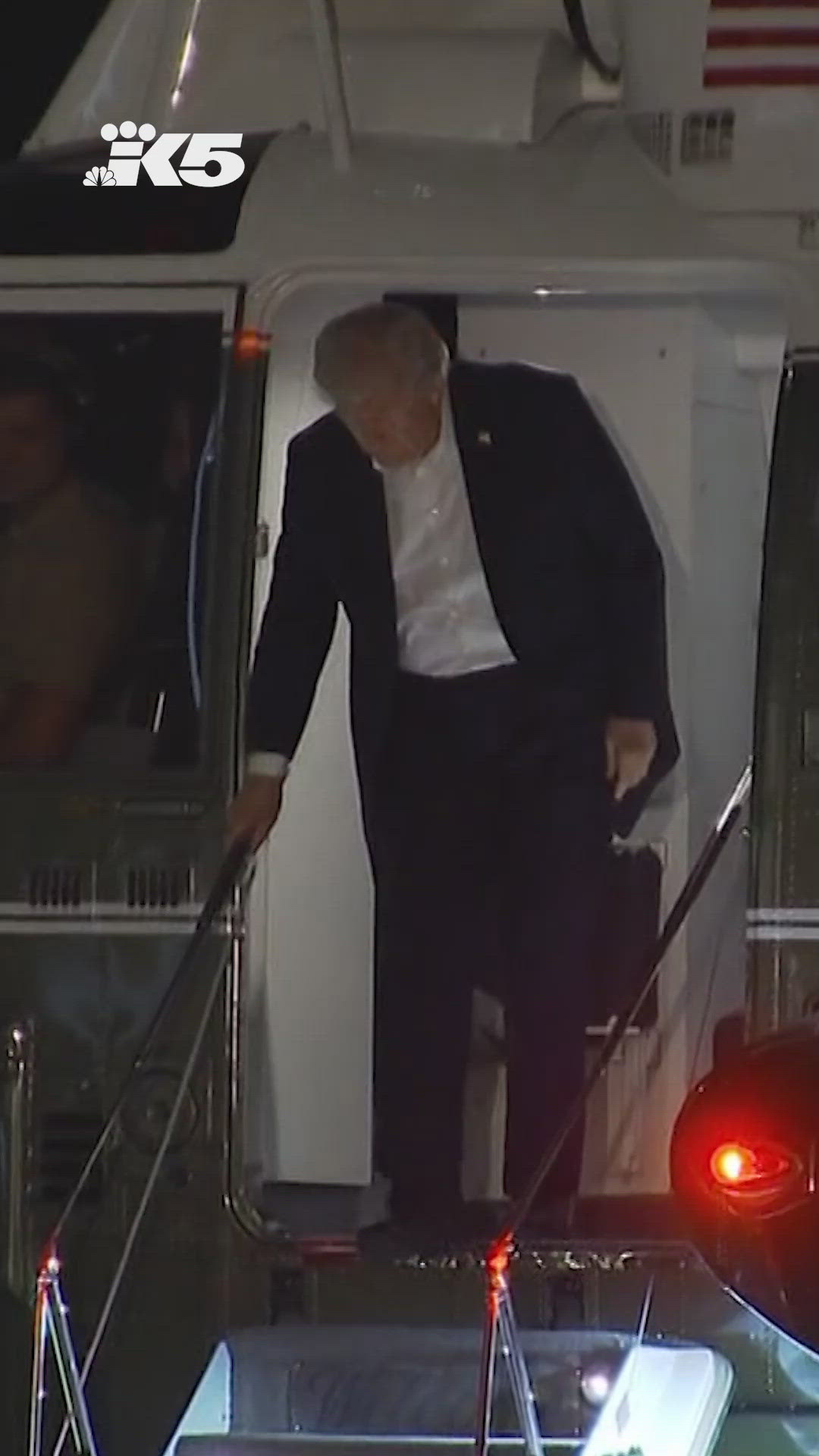 President Trump returns after peace deal signing