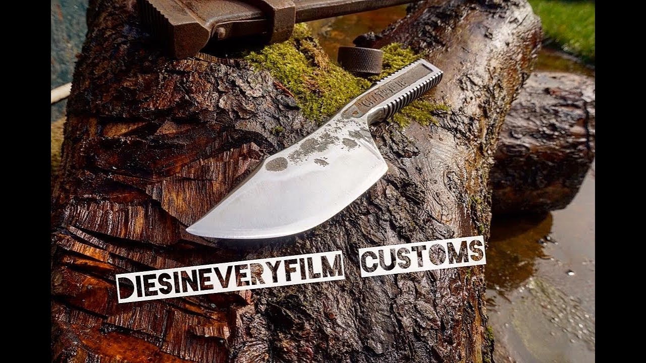 Beefy knife from a pipe wrench