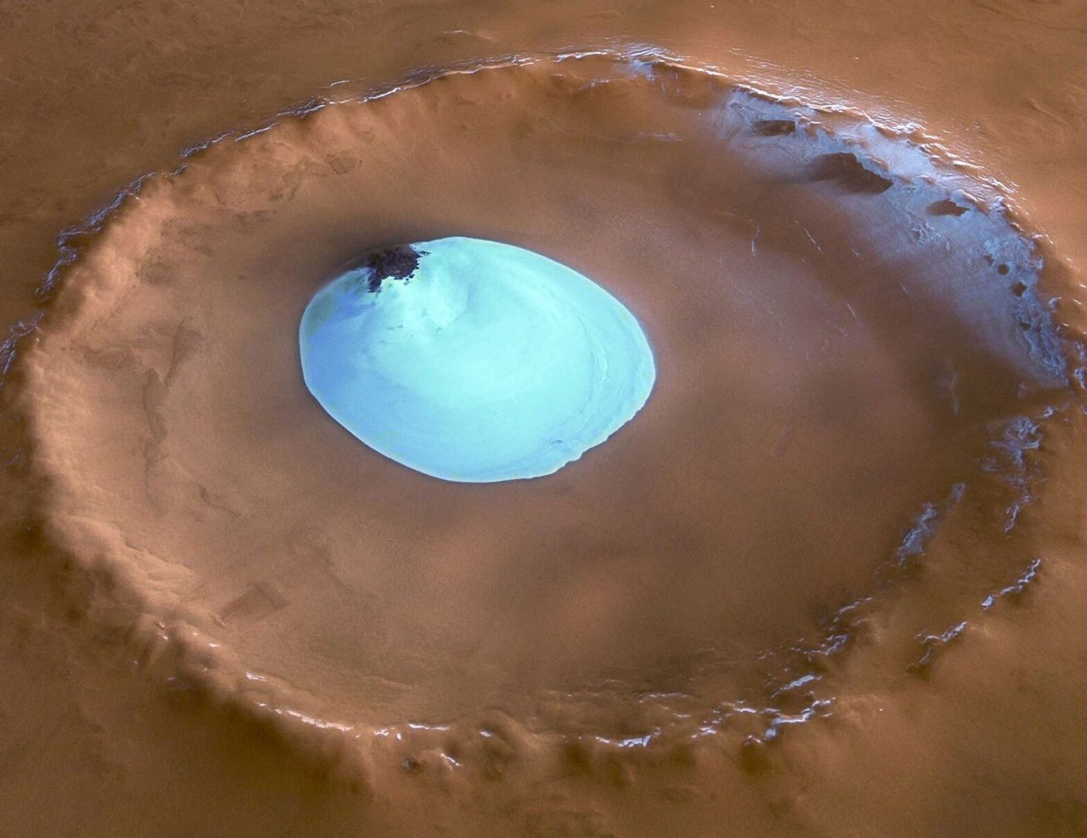 Mars's ice has been disappearing
