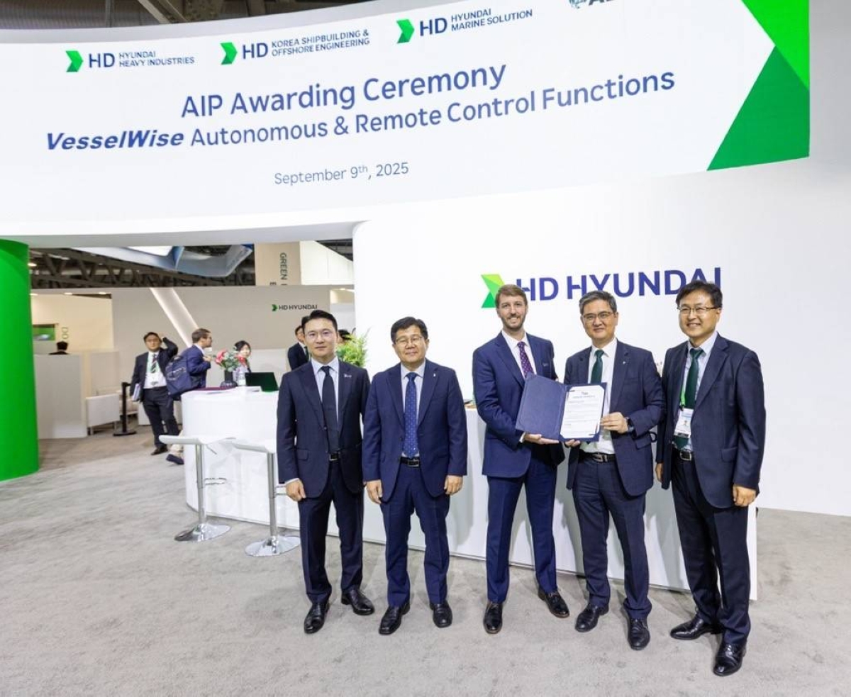 HD Hyundai advances autonomous ship technology with VesselWise approval