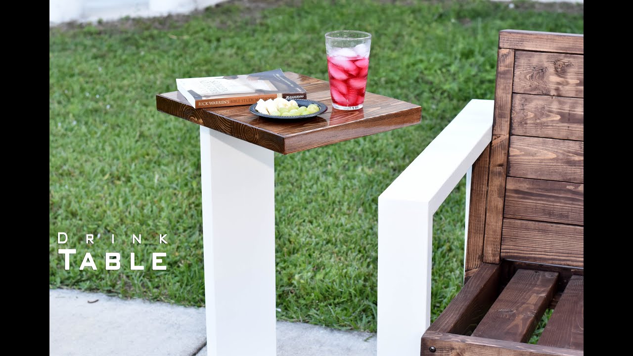 Modern drink table - indoor & outdoor | DIY build