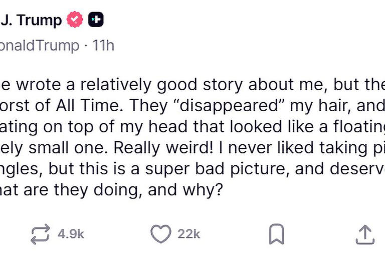 Trump declares his Time Magazine cover 'worst of all time' as he ...