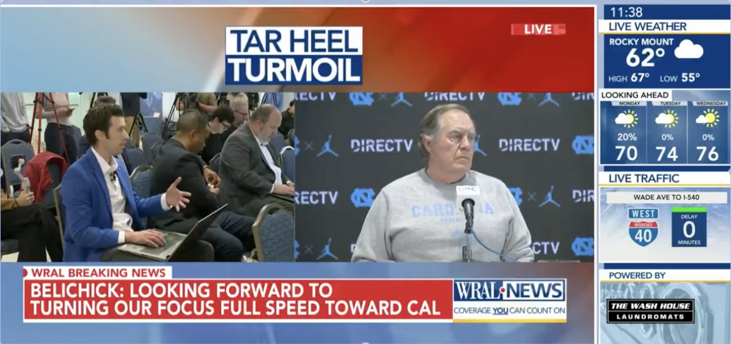 Reporter Grills Bill Belichick Over Dismal Start at UNC: ‘You Believe ...