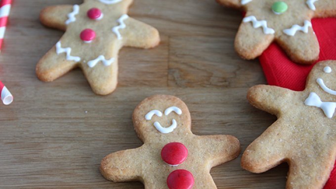 Männliches Spritzgebäck - gingerbread men