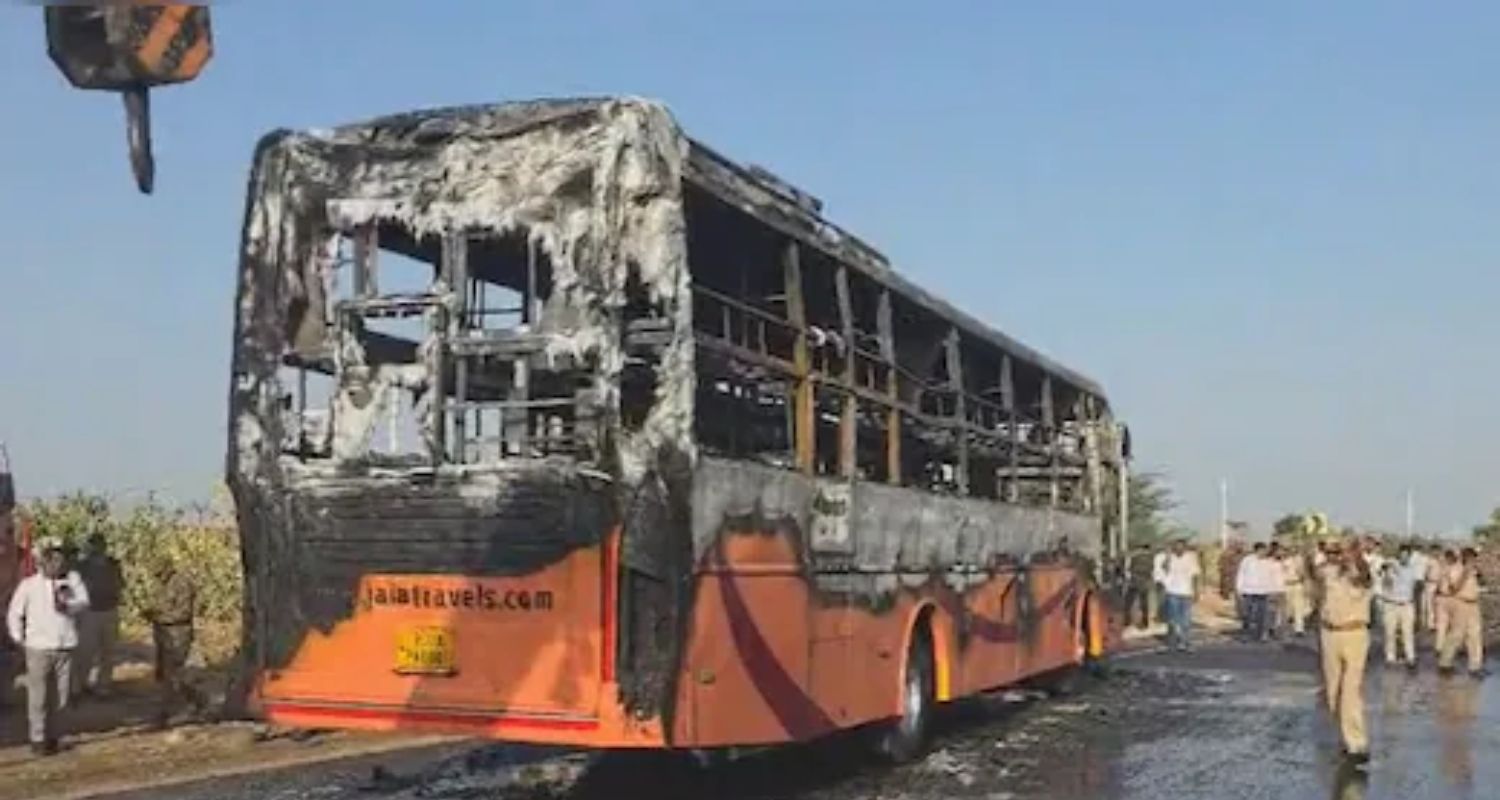 20 feared dead as bus catches fire on Jaisalmer-Jodhpur road