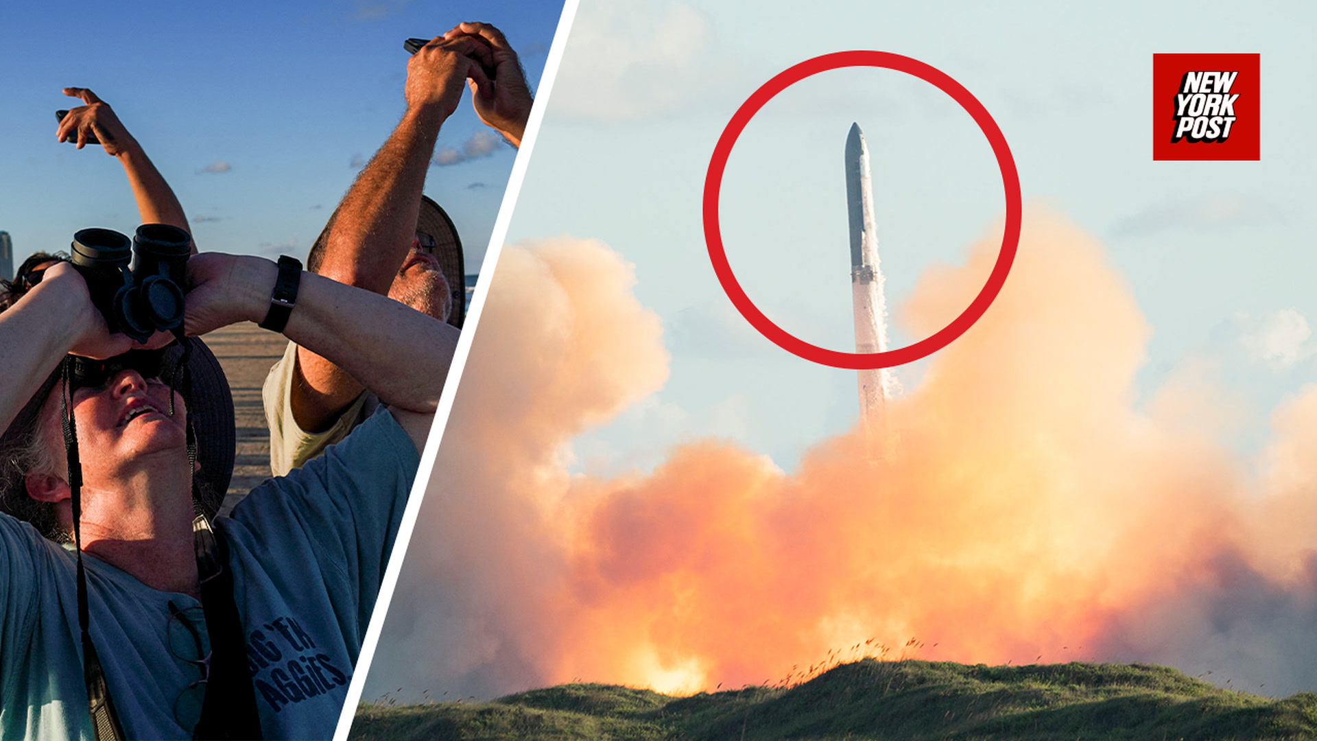 Watch: SpaceX rocket launches into sky as crowd erupts into applause