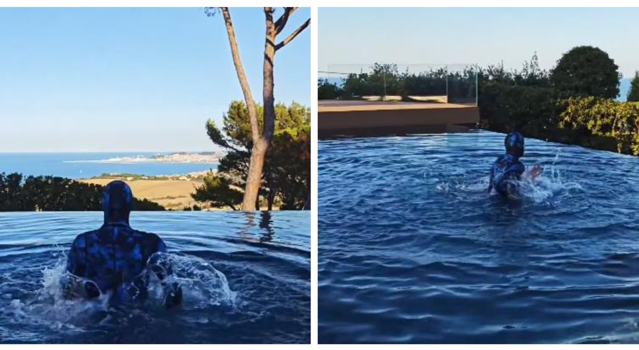 Il suo nome è Gimbo, Gimbo Tamberi: con la muta da sub in piscina, ecco ...