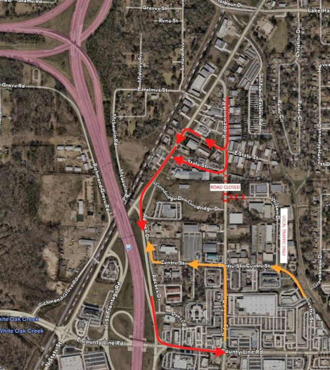 Some Ridgeland roads to close for drainage work
