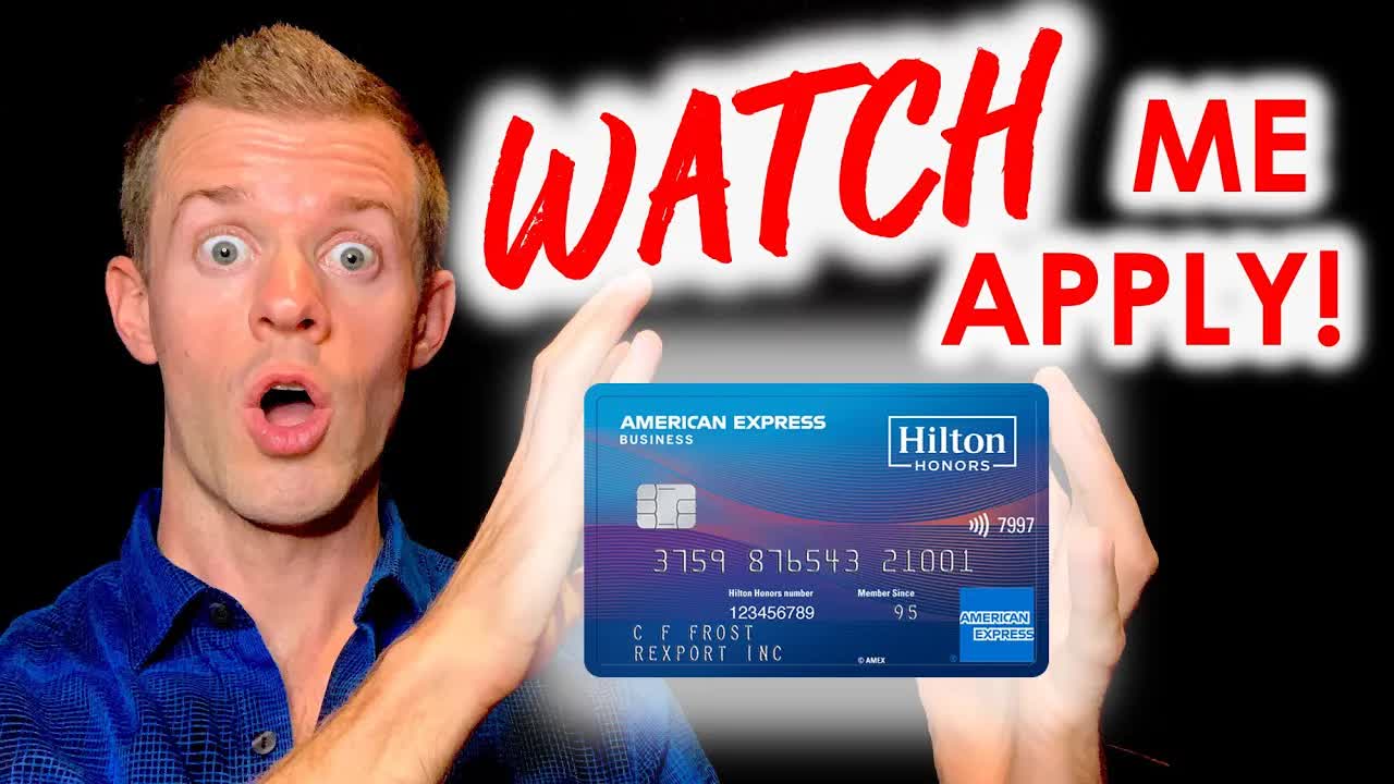 Watch me apply Hilton Honors American Express Business Card! (Amex ...